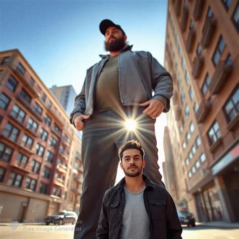 Free Ai Art Generator 15 Ft Tall Chris Hogue 6 Ft Man In Full View Photo