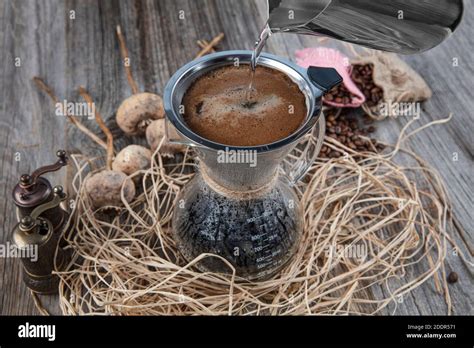 Brew Coffee In Chemex Coffee Is Made By Chemex Unforgettable Taste Of