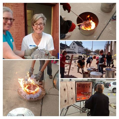 Gallery Night And Raku Firing Cream City Clay
