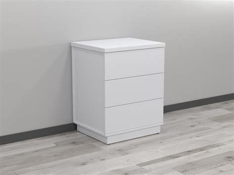 Комод білий з потовщеною стільницею на 3 ящики для спальні — ціна 4240 грн у каталозі Комоди