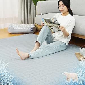 Amazon接触冷感ラグ花柄の滑り止め 冷感ラグ カーペット 夏用 ひんやり ラグマット 冷感キルトラグ cm 約 畳 洗える 抗菌防臭 吸水速乾 洗える グレー