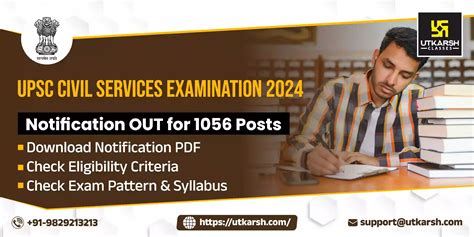 UPSC Civil Services Examination CSE Notification 2024