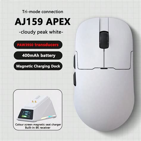 AJAZZ AJ APEX Gaming Mouse PAW High Sensitivity Wireless Tri Mode Lightweight With