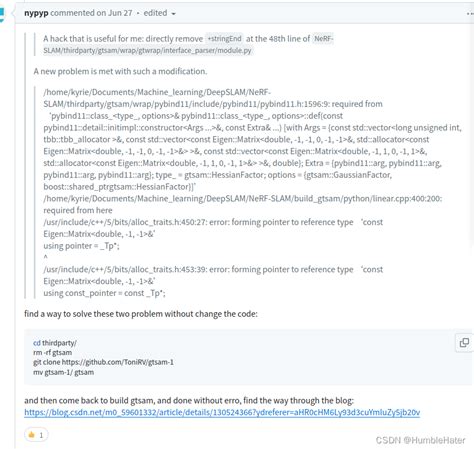 Nerf Slam配置与报错pyparsingparseexception Expected Stringend Foun Csdn博客