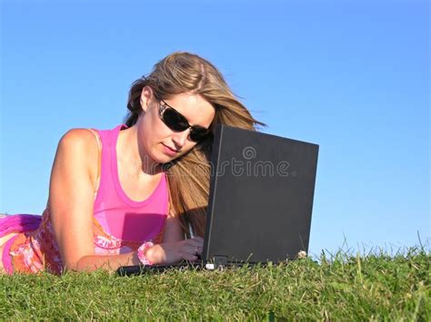 Girl With Notebook Water Stock Photo Image Of Human Firm 1024668