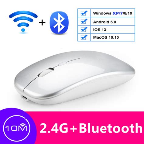 Wireless Mouse Bluetooth Rechargeable Mouse Wirele Grandado