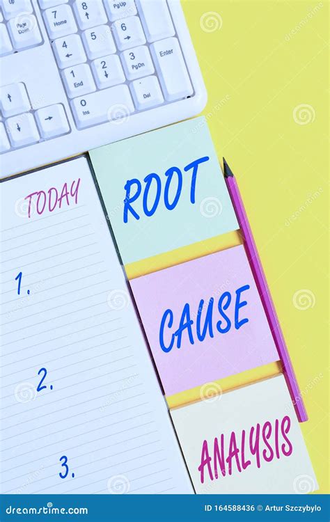 Text Sign Showing Root Cause Analysis Conceptual Photo Method Of Problem Solving Identify Fault