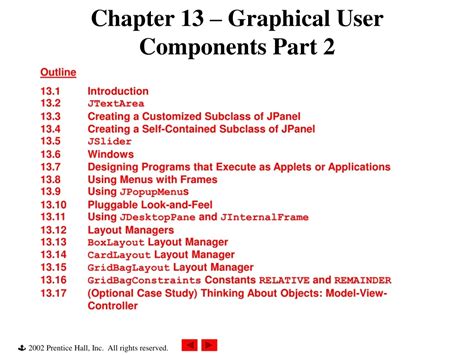 Ppt Chapter 13 Graphical User Components Part 2 Powerpoint
