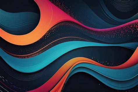 Premium Photo Abstract Dash Dot Line Background Flow Wave Pattern