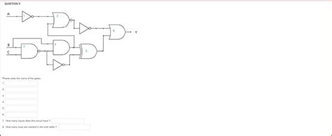 Solved QUESTION 5 A B Please State The Name Of The Gates 1 Chegg Com