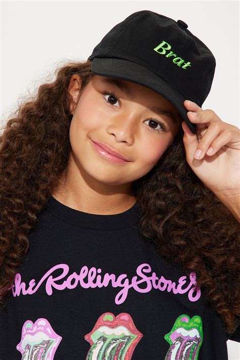 Mini Brat Behavior Trucker Hat Black Combo Fashion Nova