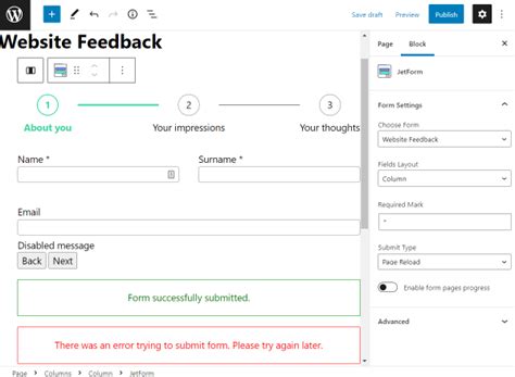 jetformbuilder plugin building a wordpress multi step form crocoblock