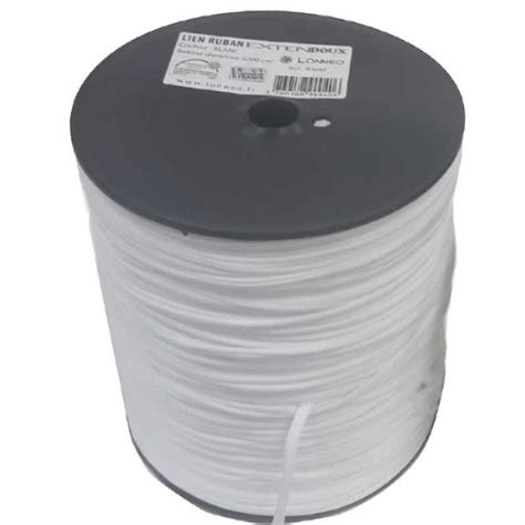 Lien Ruban En Lycra Extensible Blanc Lonneo