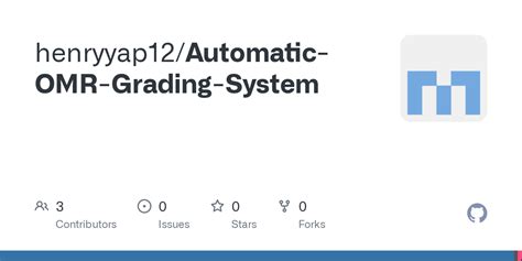 Github Henryyap Automatic Omr Grading System
