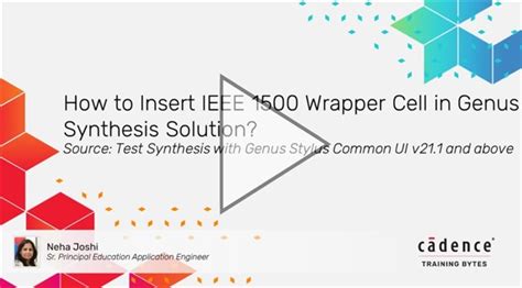 What Is Ieee 1500 Wrapper Insertion Flow In Genus Synthesis Solution