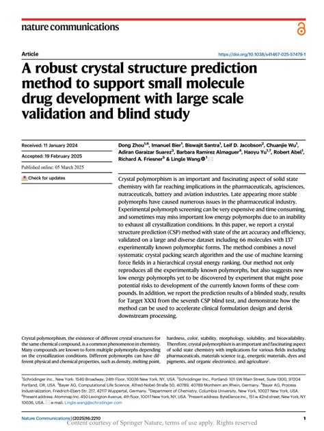 Pdf A Robust Crystal Structure Prediction Method To Support Small