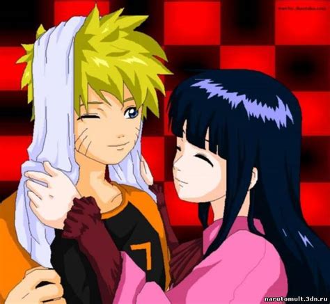 Наруто и Хината любовь Рисунки Картинки Наруто Аниме мультфильм Наруто онлайн