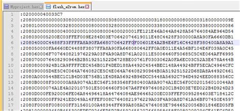 通过ccs6 0软件中设置的c2000 hex utility直接生成的hex文件和外部独立使用hex2000 exe 生成的hex文件不同