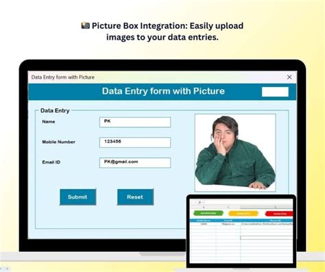 Data Entry Form With Picture Box In Excel Vba Next Gen Templates