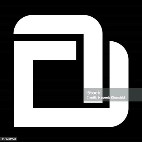 Logo Db Minimal Ikon Huruf Bd Dengan Latar Belakang Mewah Ide Logo