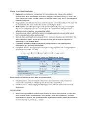Chapter 10 Acid Base Imbalances Kev Docx Chapter 10 Acid Base