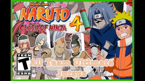 Naruto Clash Of Ninja 4 English Dub Mod All Ultimate Jutsus Youtube