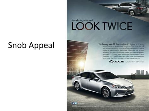 Snob Appeal Advertising Examples