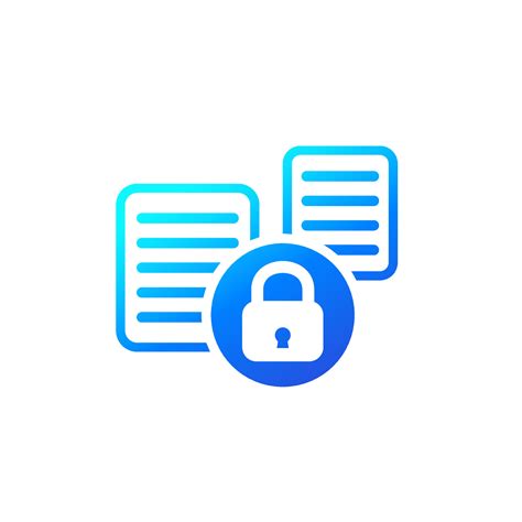 Document Protection Icon Data Security Vector 23341765 Vector Art At Vecteezy