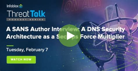 A Dns Security Architecture As A Secops Force Multiplier Podcast