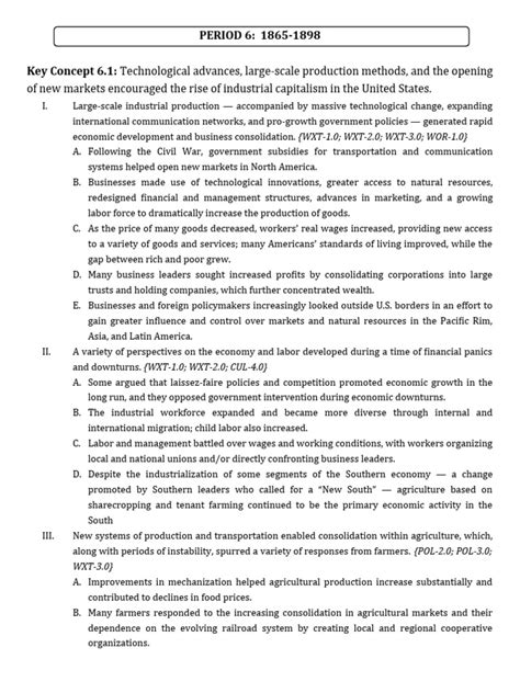 Apush Period 6 Key Concepts Pdf Labour Economics The United States Apush Period 6 Key Concepts Pdf Labour Economics The United States