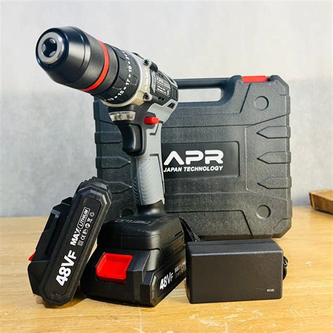 Jual BOR CORDLESS APR Japan A 48V 13MM Chuck Besi Impact Drill Grey
