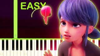 YOU ARE LADYBUG Miraculous The Movie EASY Piano Tutorial Chords Chordify