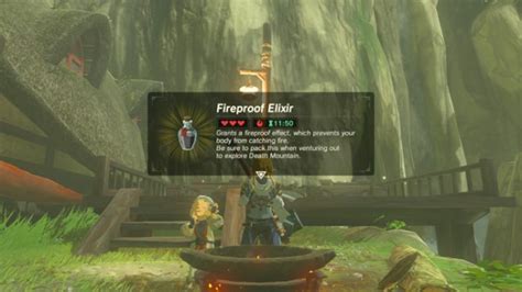 Breath Of The Wild Fireproof Elixir Recipe