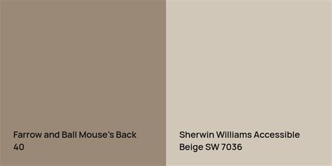 Farrow And Ball Mouse S Back Vs Sherwin Williams Accessible Beige