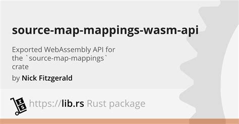 Source Map Mappings Wasm Api — Rust中的webassembly Librs