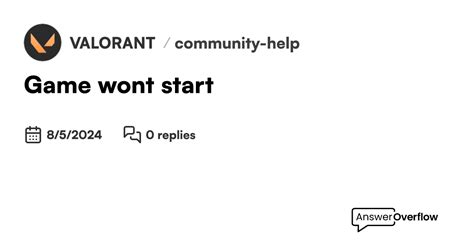 Game Wont Start Valorant