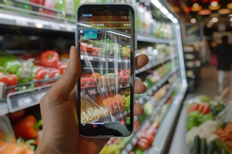 Premium Photo Designing Augmented Reality Menu Overlays In Groce Generative Ai