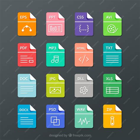 premium vector file formats collection