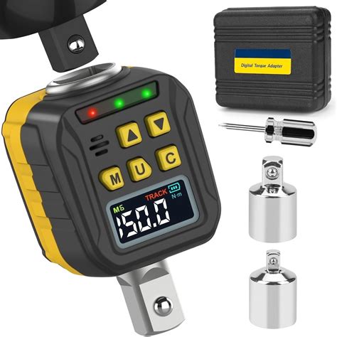 Digital Torque Wrench Adapter Set 1 2 Drive Color Lcd Display ±2