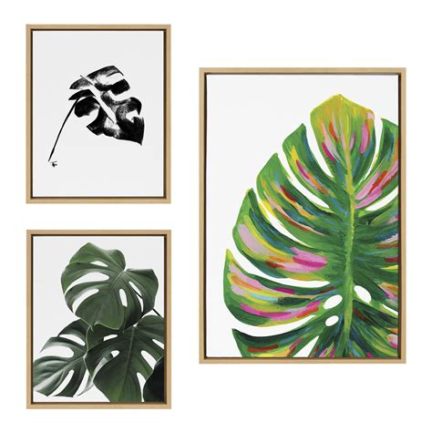 Kate And Laurel Sylvie Ev Monstera 582 Monstera And Monstera Leaves
