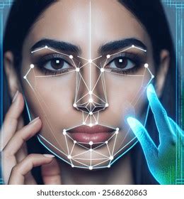 Beautiful Woman Ai Face Scan AI-generated image 2568620863 | Shutterstock