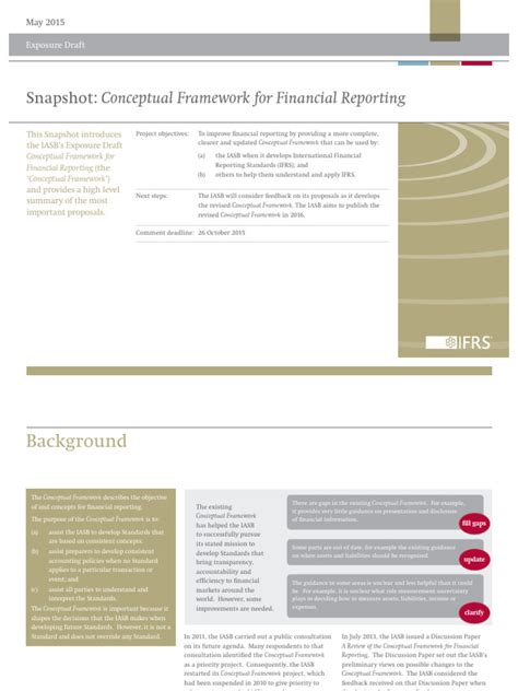 Snapshot Ifrs Conceptual Framework May2015ed Pdf