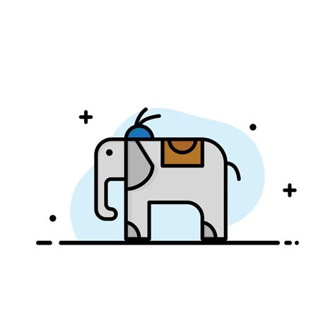 Plantilla De Banner De Vector De Icono Lleno De Línea Plana De Negocio