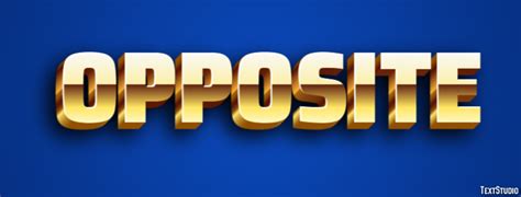 Opposite Text Effect And Logo Design Word