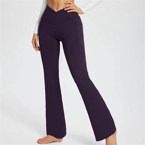 Ydkzymd Flare Leggings Womens Butt Lift Yoga Tummy Control Y2k Bell