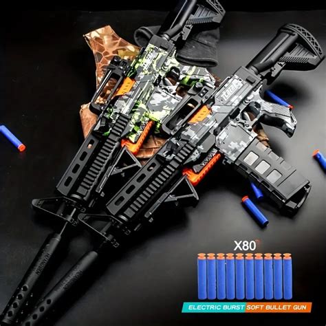 M416 Nerf Soft Darts Rechargeable Electric Toygun 96 Cm Assorted