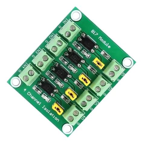 Módulo Optoacoplador De 4 Canales 3 X Pc817 Mercadolibre