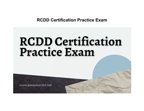 PPT RCDD Certification Practice Exam PowerPoint Presentation Free Download ID 11396610