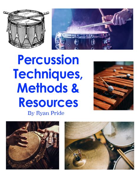 Percussion Techniques Methods And Resources Pdf Musical Instruments