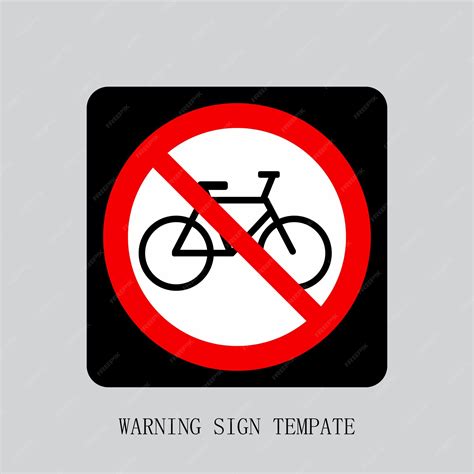 premium vector warning sign design template
